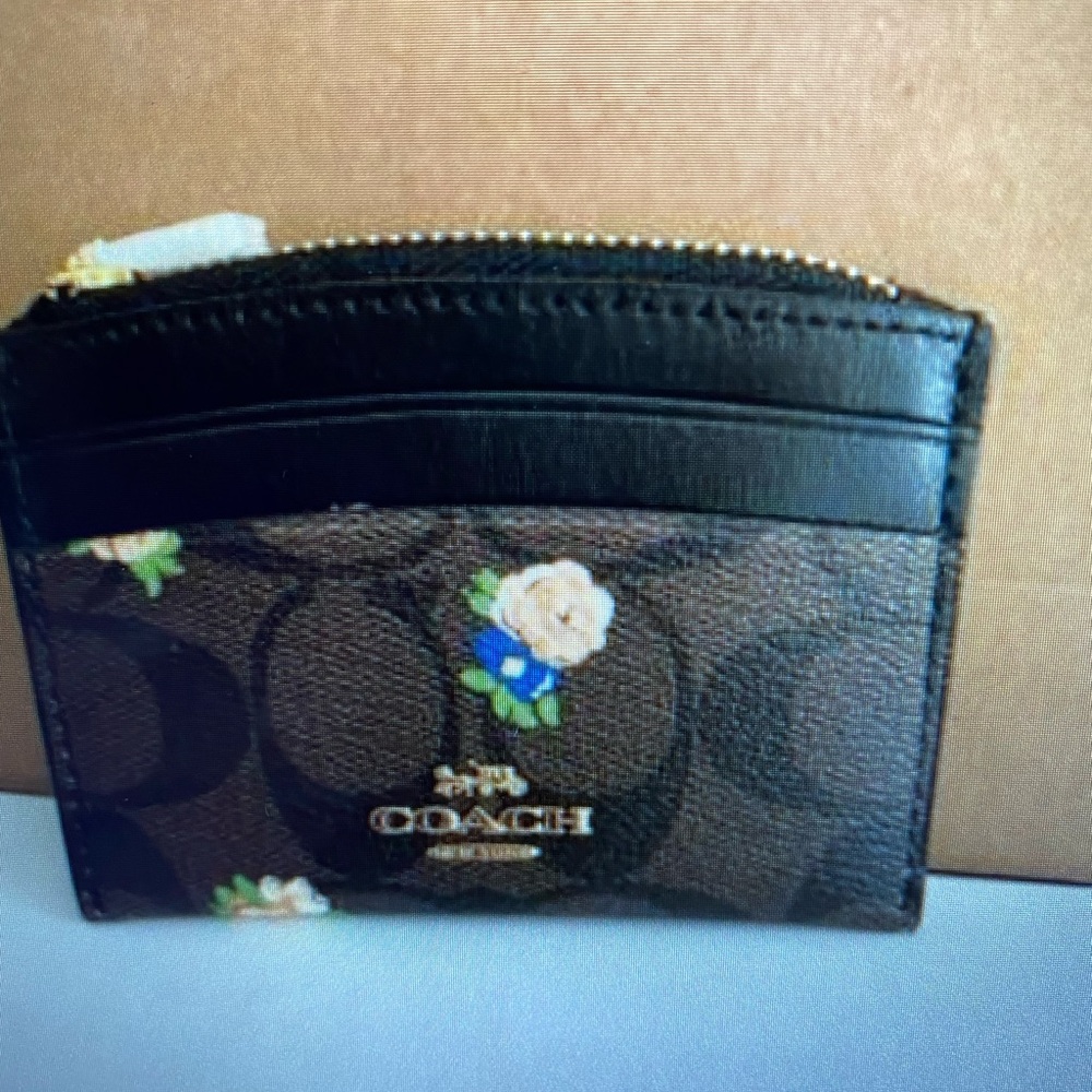 Coach Shaped Card Case Signature Canvas W/Vintage Min… - Gem